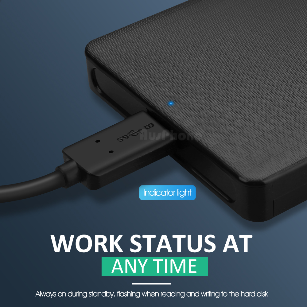 New 5Gbps USB 3.0 Portable External Hard Drive Case Ultra Box Slim SATA ...