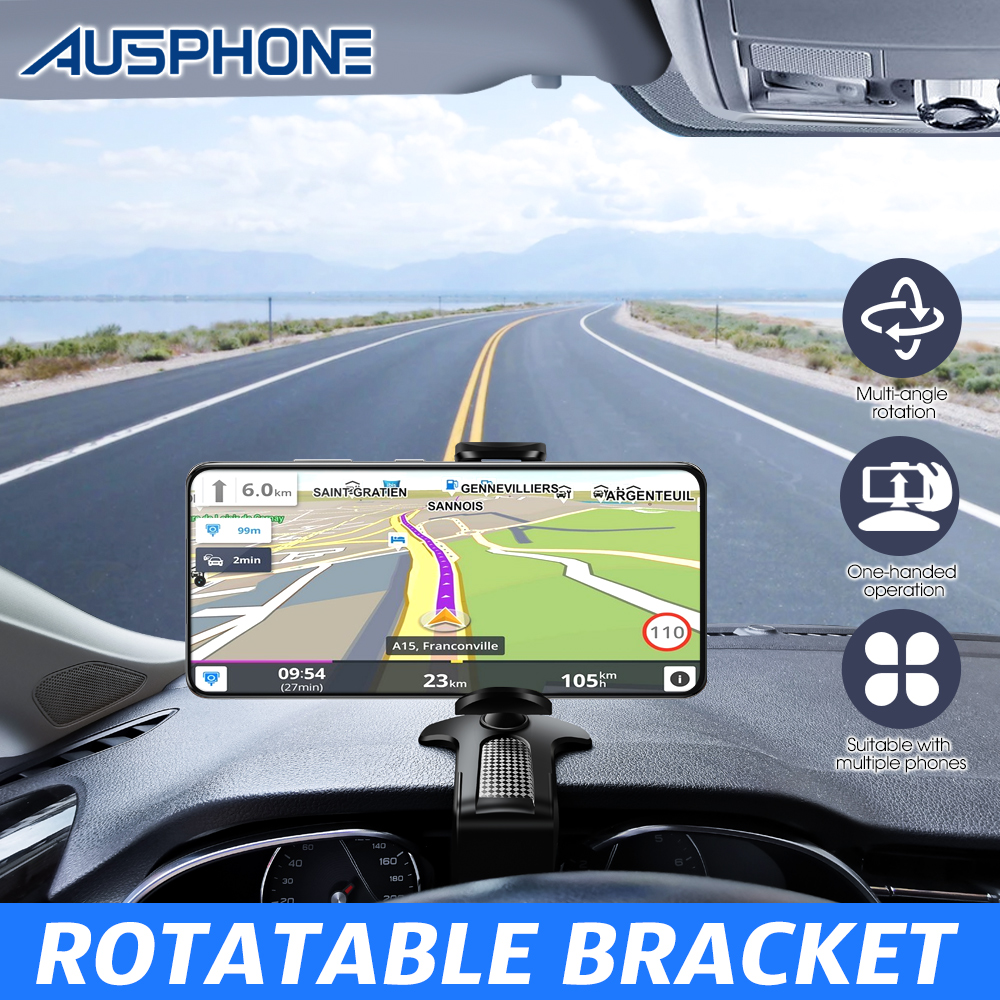 360° Universal Clamp Dashboard Mobile Car Smart Phone Holder Mount ...