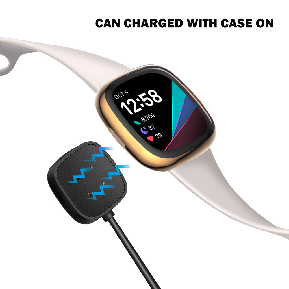 For Fitbit Versa 3/ Sense/ Inspire 2/ ACE 3 USB Charger Cable Charging ...