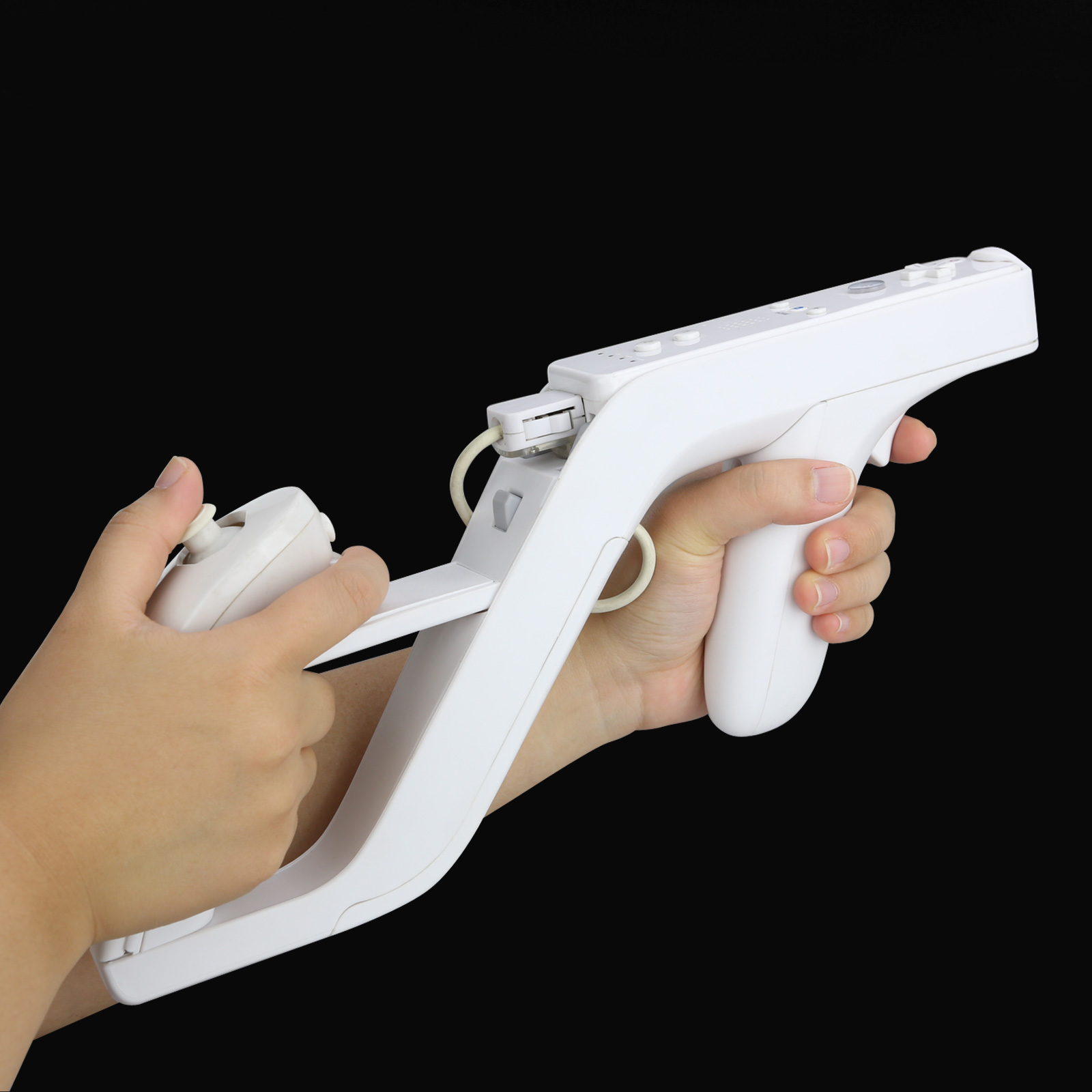 2x White Zapper Gun For Nintendo Wii Remote Controller Call Of Duty Ebay