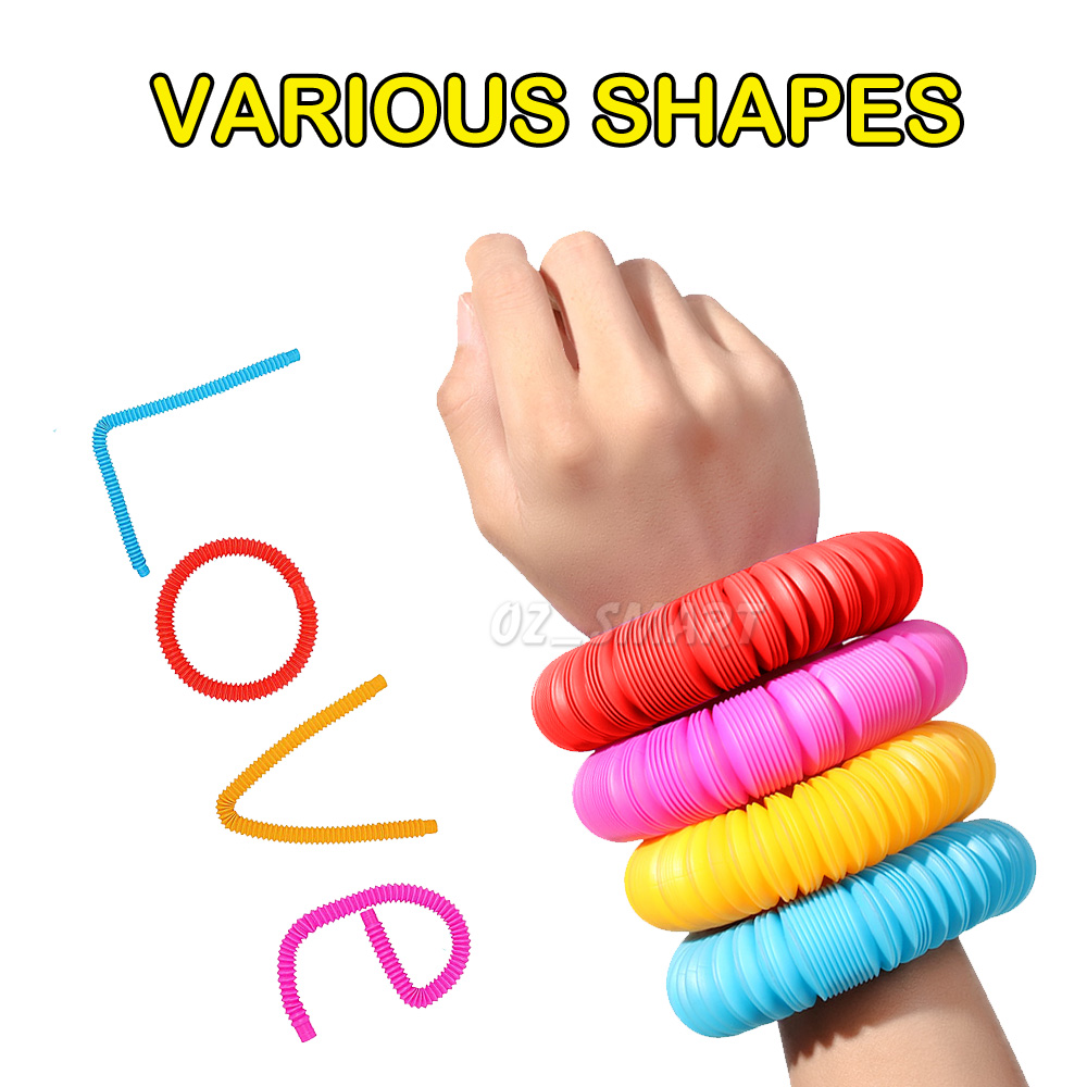6 Pcs New Fidget Pop Tube Toys for Kids and Adults, Pipe Sensory Tools ...