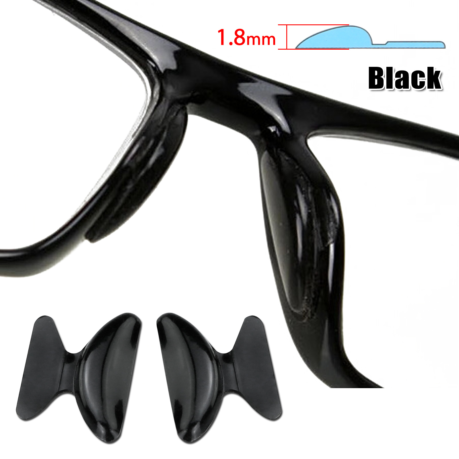 6/12 Pairs Silicone Anti-Slip Stick On Nose Pads for Eyeglass ...