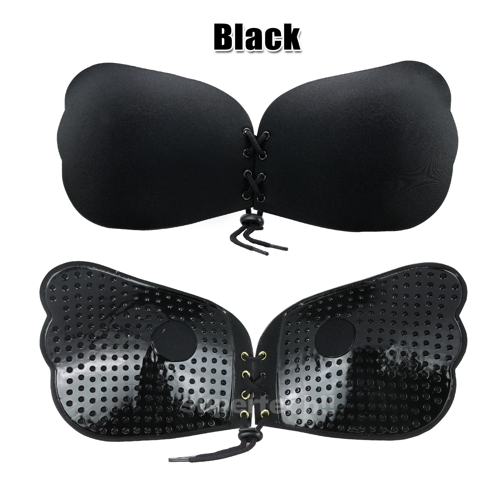 Strapless Backless Invisible BRA Push Up Stick On Silicone Lingerie ...